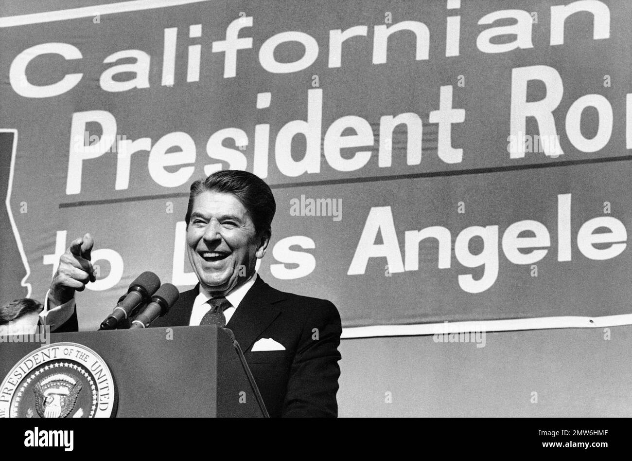 FILE - In this Monday, Nov. 5, 1984 file photo, President Ronald Reagan ...