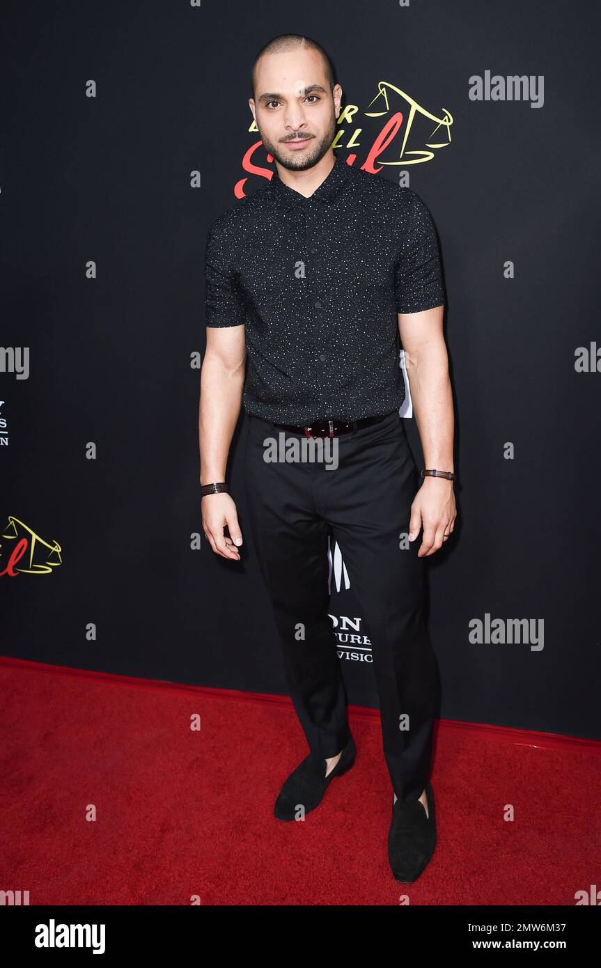Michael Mando attends the Los Angeles premiere of "Better Call Saul" at ...