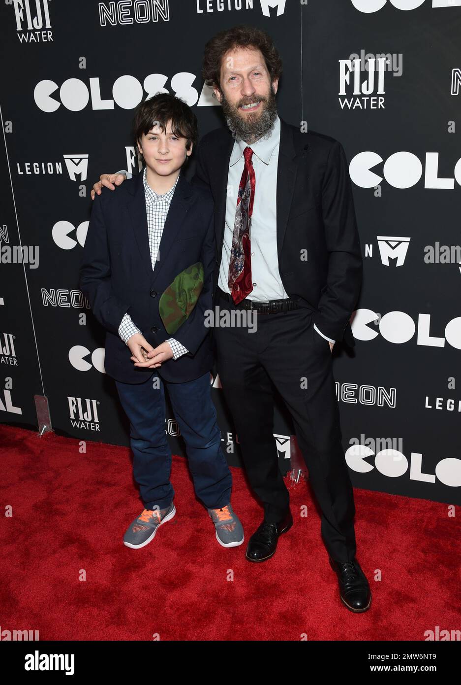 Tim Blake Nelson, right, and his son Eli Nelson attend the premiere of ...