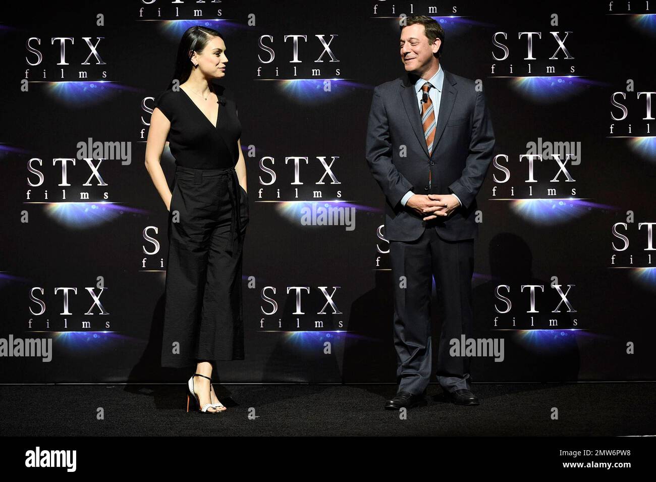 Mila Kunis and Adam Fogelson, Chairman of Motion Picture Group, STX ...