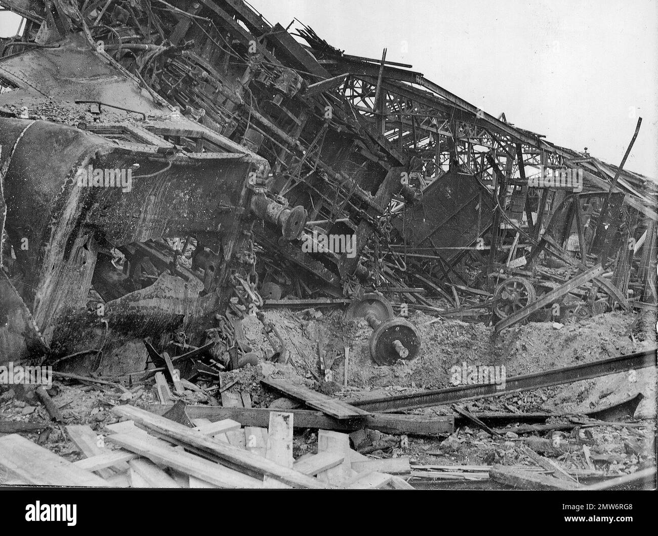 In this photo provided by British Official Photograph, wrecked ...