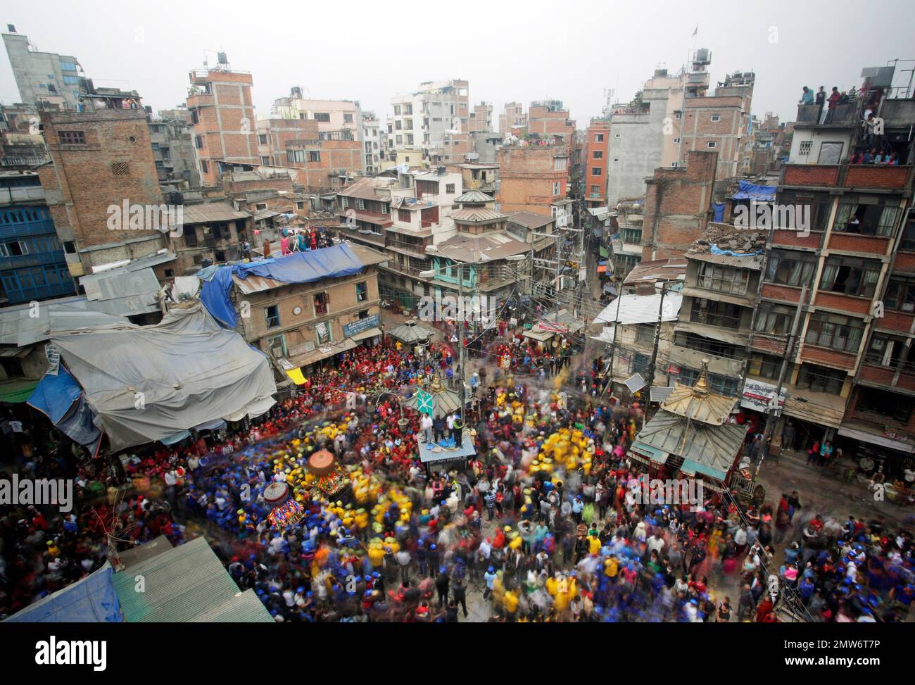Nepalese devotees gather to celebrate Panch Areh chariot festival in ...