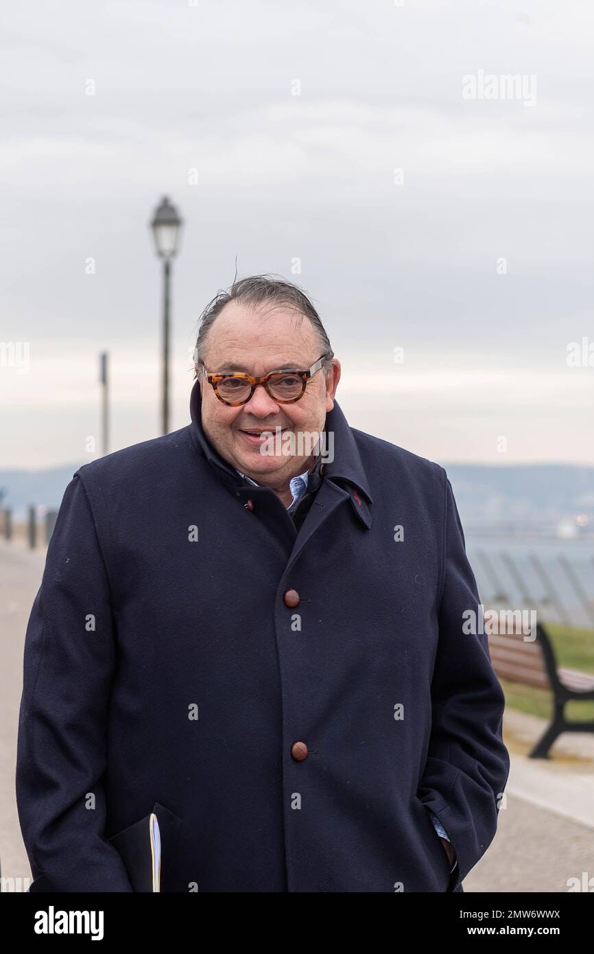 The Socialist Senator from Marseille Patrick Menucci arrives at the ...