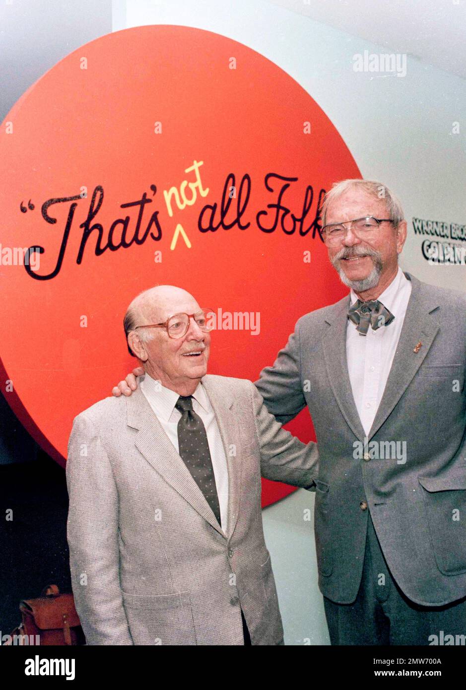 Warner Bros. animators and cartoonists Friz Freleng, left, and Chuck ...