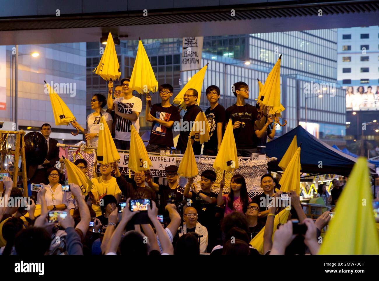 FILE - In this Oct. 28, 2014, file photo, standing on the stage in ...