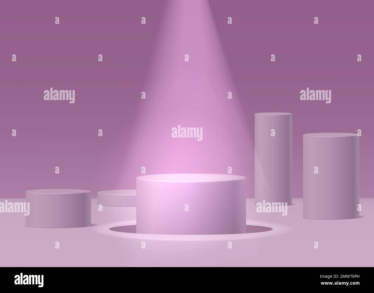 Pedestal scene. Product placement mockup 3d background with black and ...