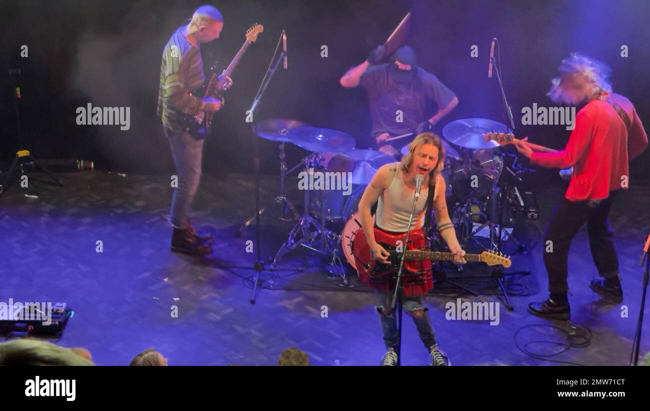 31 January 2023 London UK - THE HUNNA performance at BRITsWeek ...