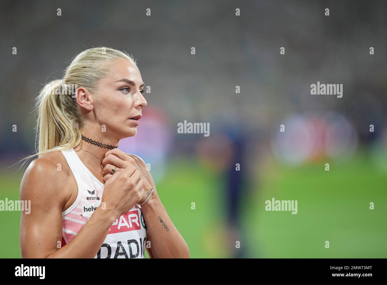 Ivona Dadic participating in the 200 meters of the European Athletics ...