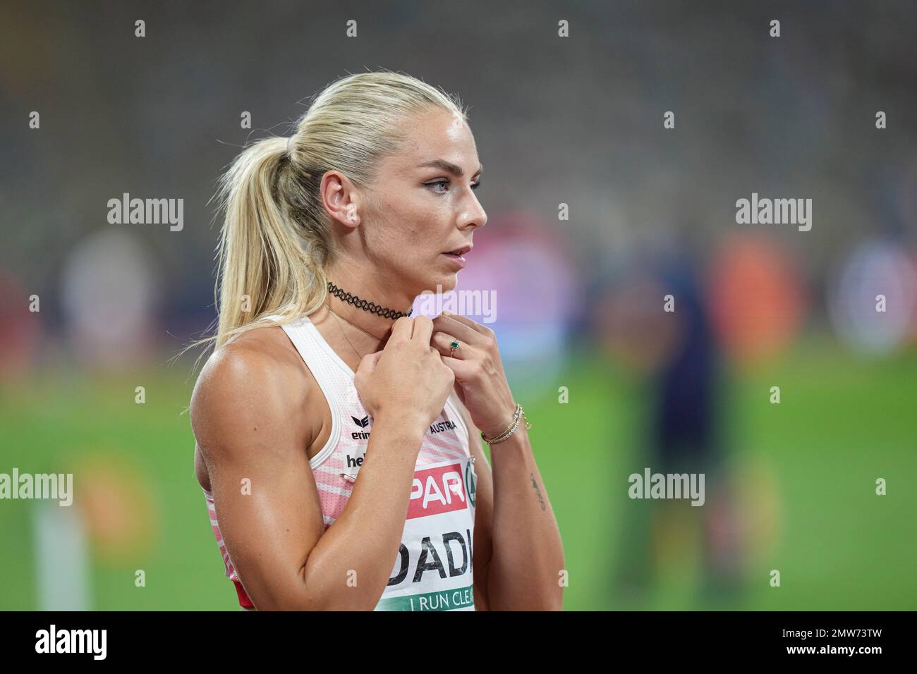 Ivona Dadic participating in the 200 meters of the European Athletics ...