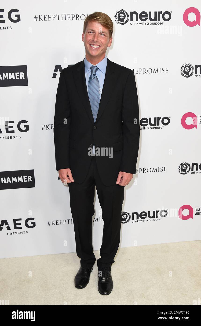 Jack McBrayer arrives at Elton John's 70th Birthday and 50-Year ...