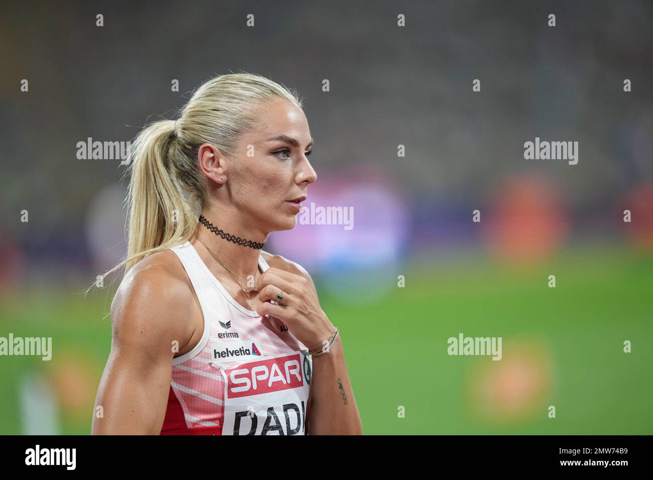 Ivona Dadic participating in the 200 meters of the European Athletics ...