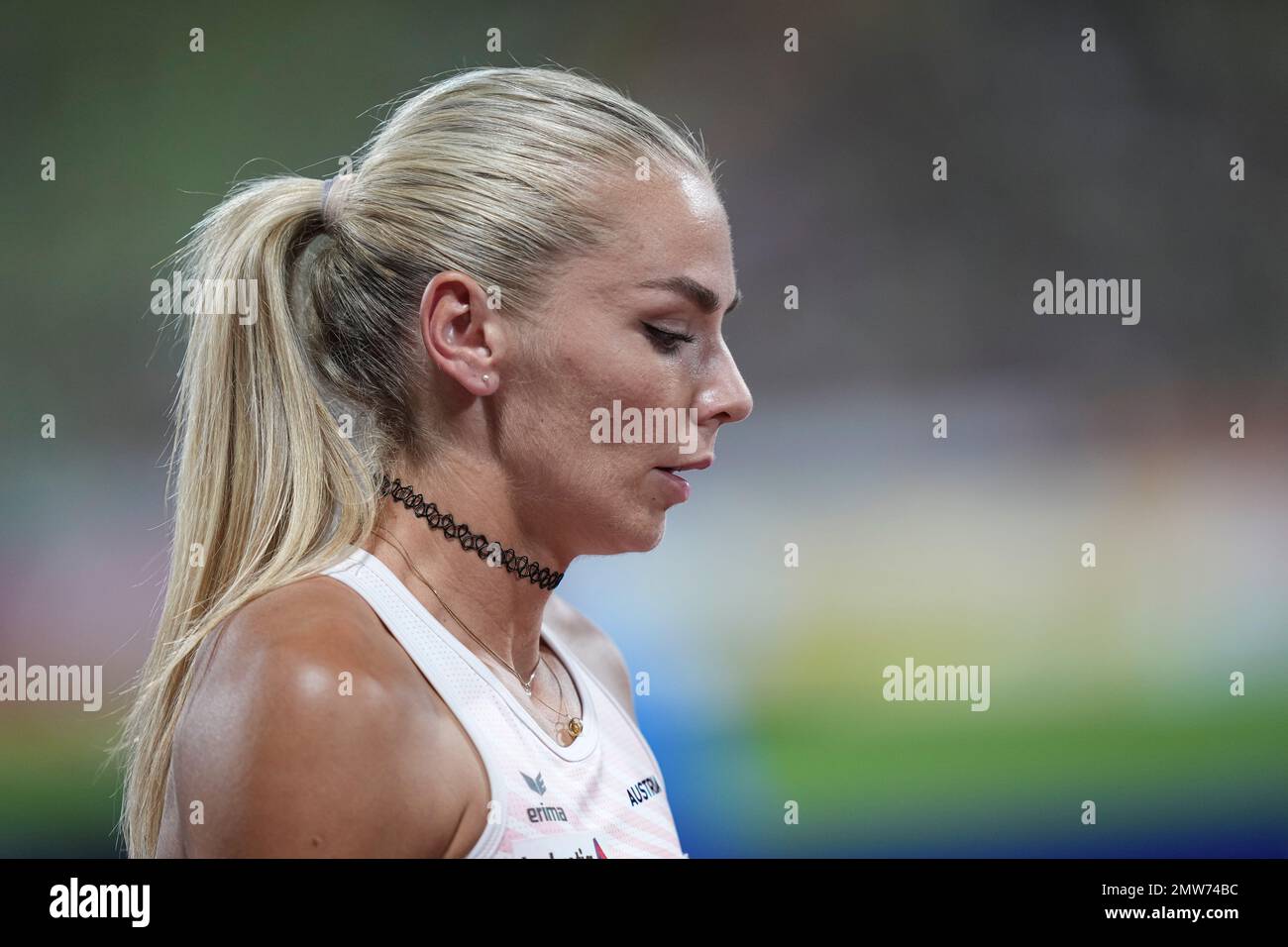 Ivona Dadic participating in the 200 meters of the European Athletics ...