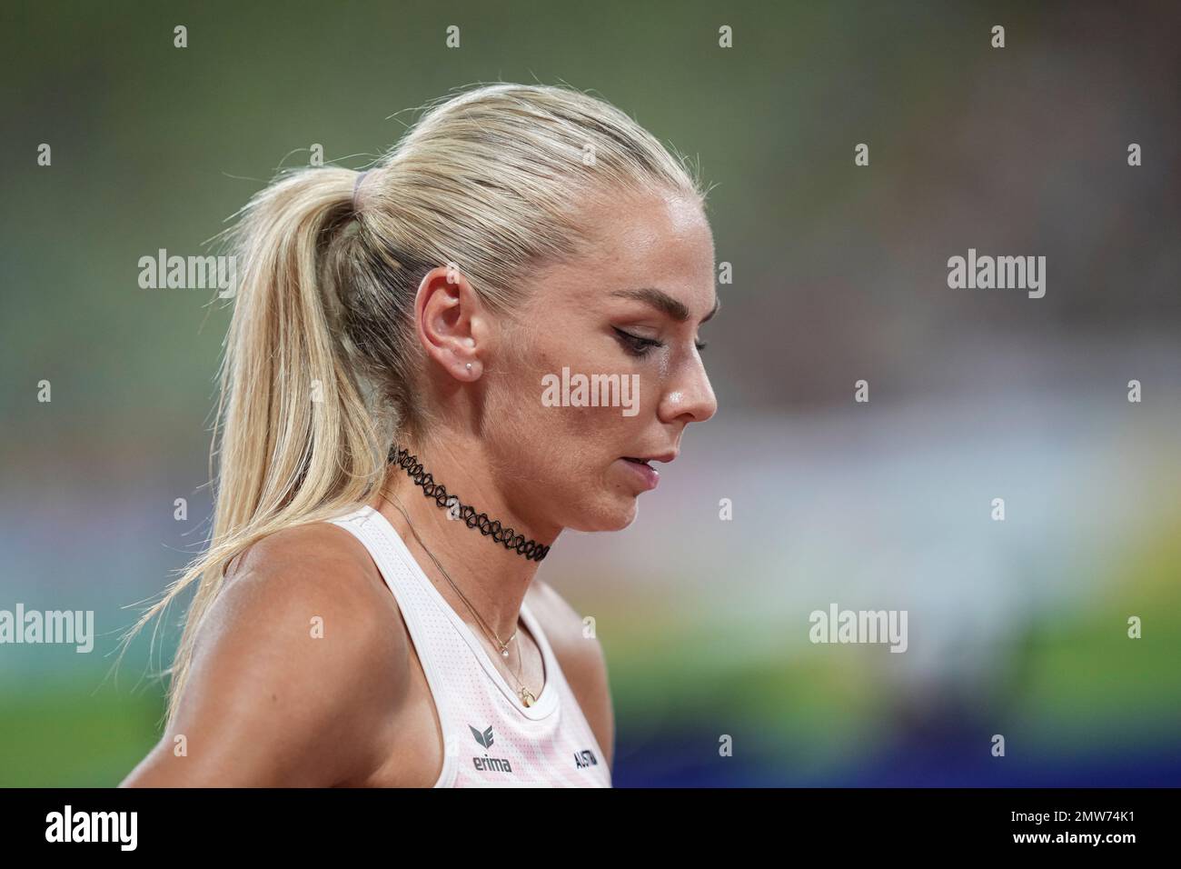 Ivona Dadic participating in the 200 meters of the European Athletics ...