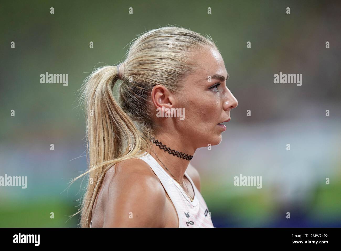 Ivona Dadic participating in the 200 meters of the European Athletics ...
