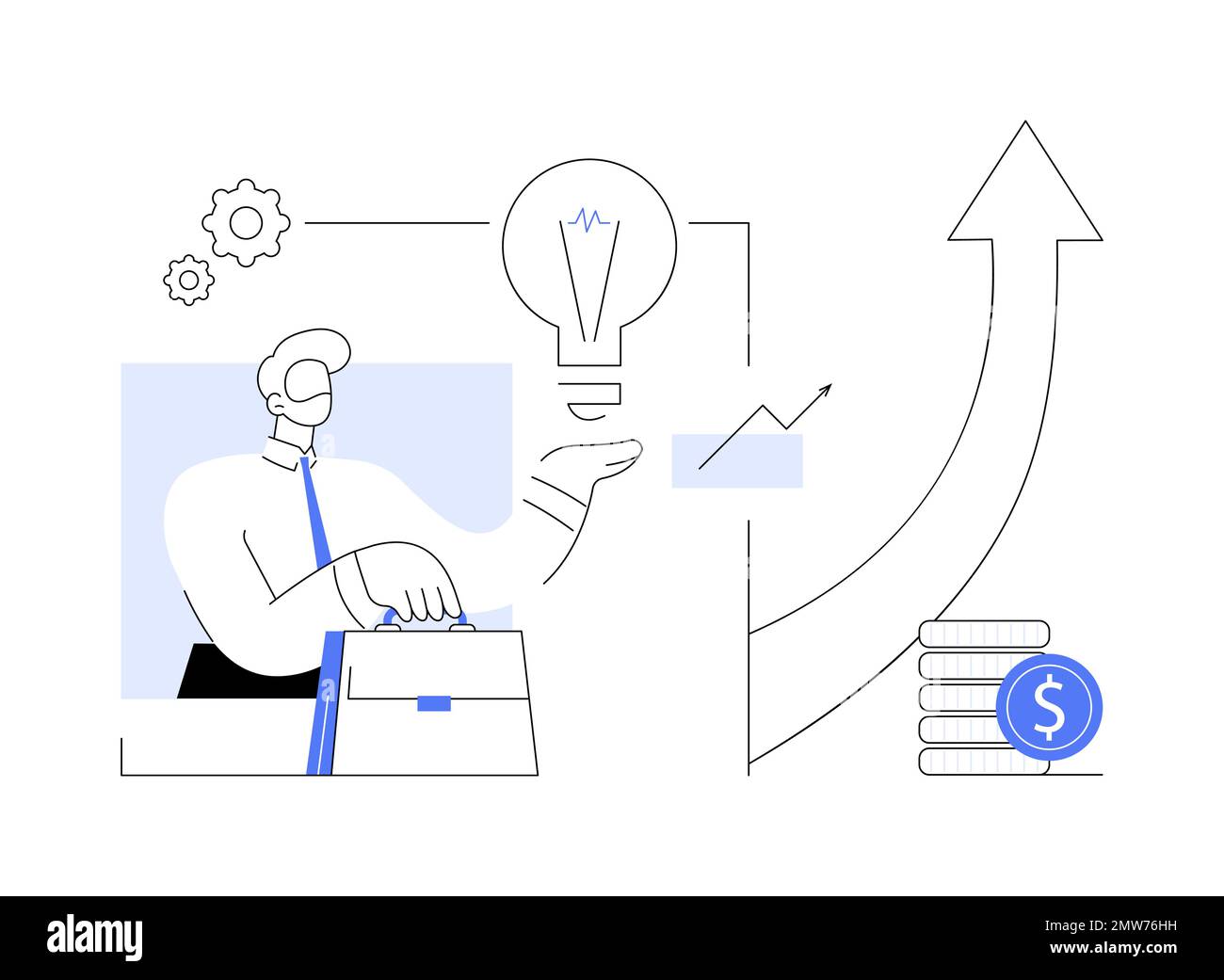 Sales plan for business abstract concept vector illustration Stock ...