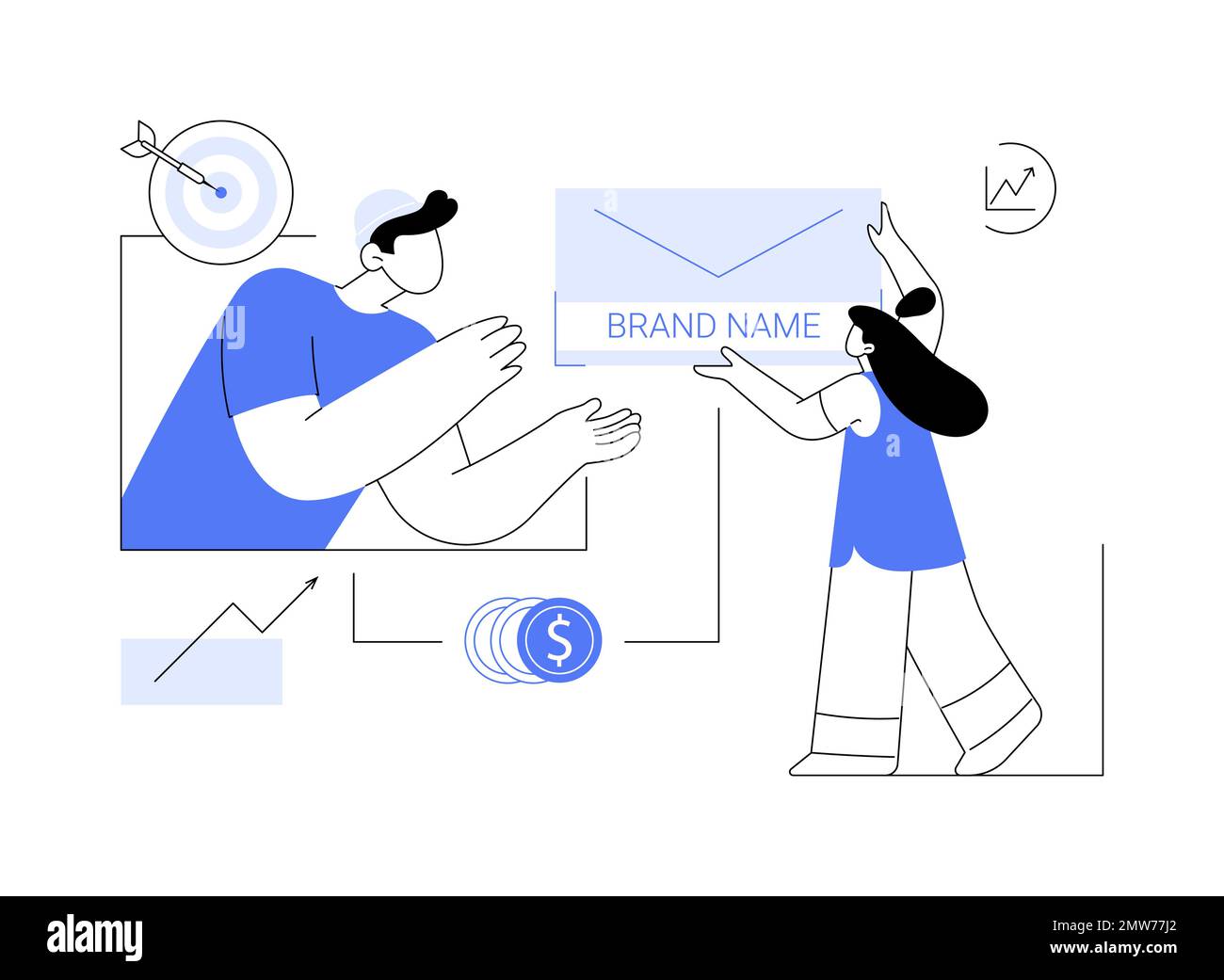 Brand name abstract concept vector illustration Stock Vector Image ...