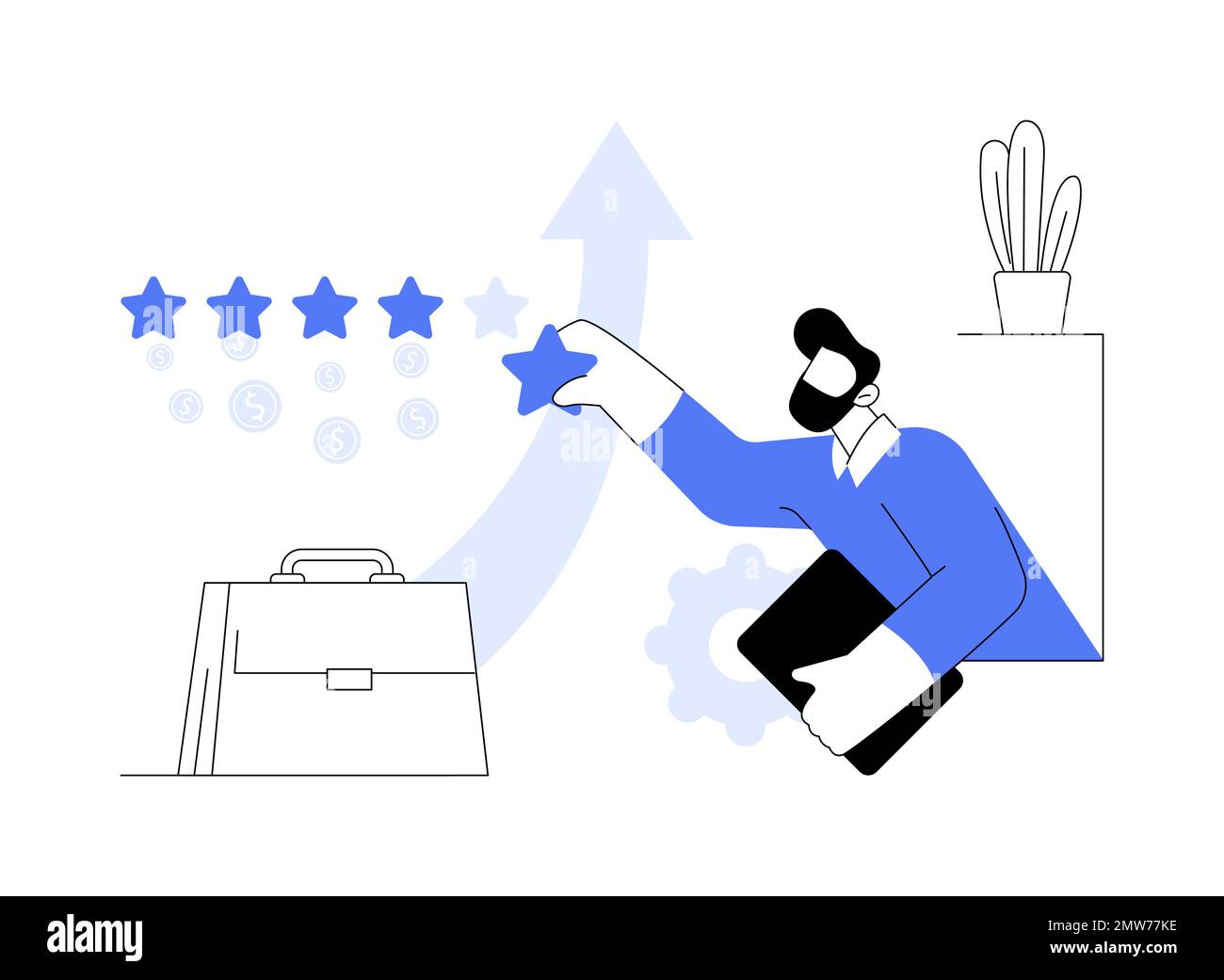 Brand reputation abstract concept vector illustration Stock Vector ...