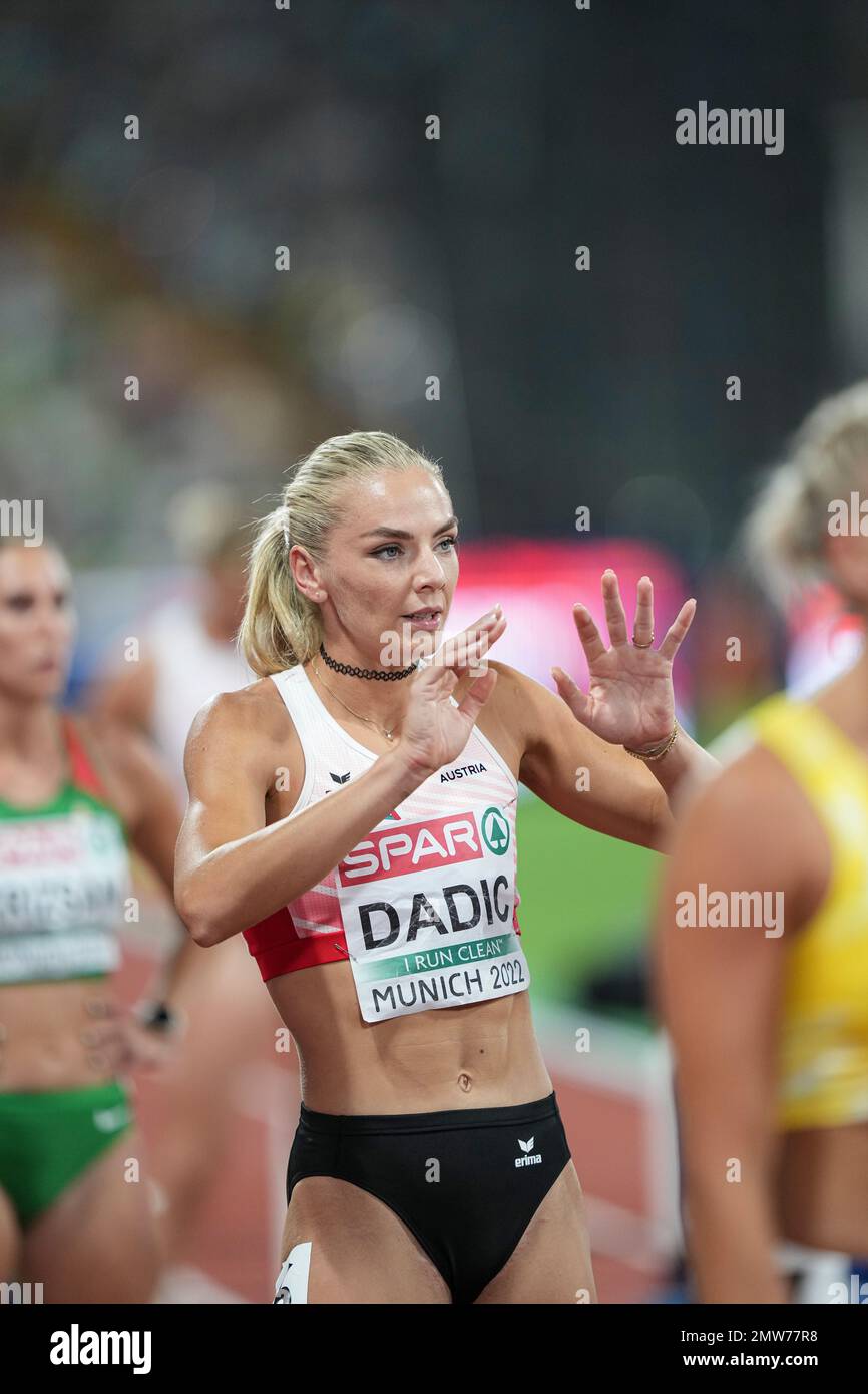 Ivona Dadic participating in the 200 meters of the European Athletics ...