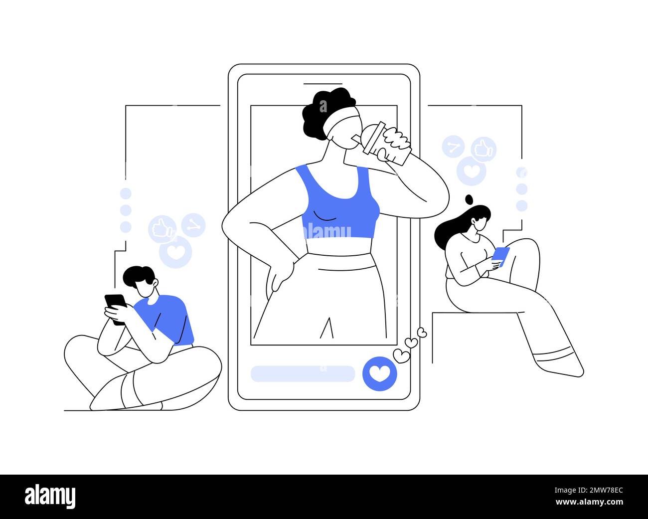 Impression management abstract concept vector illustration Stock Vector ...