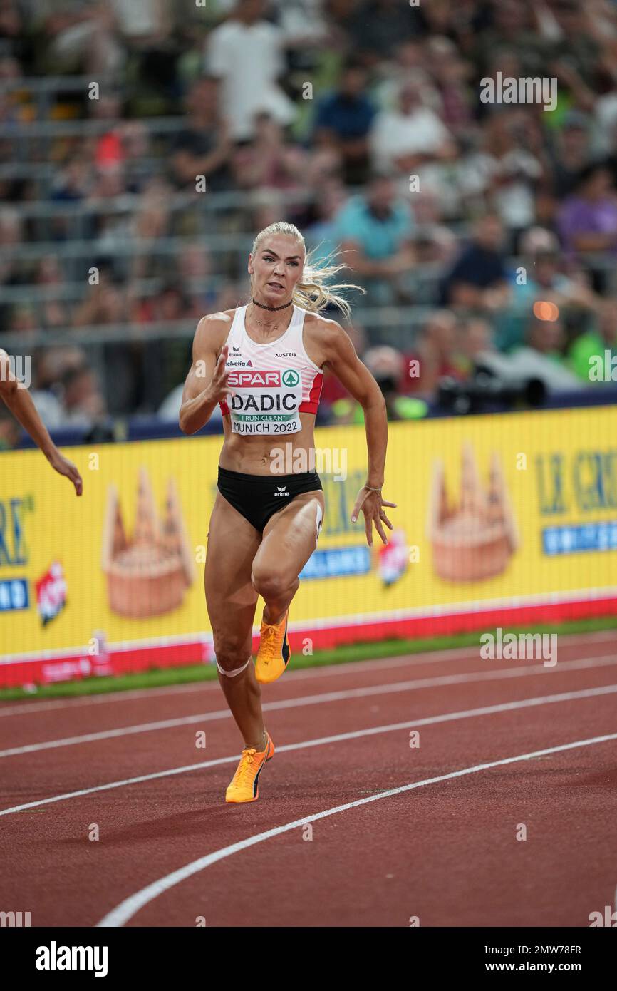 Ivona Dadic participating in the 200 meters of the European Athletics ...