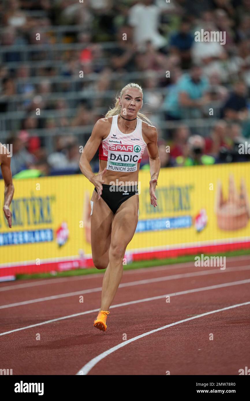 Ivona Dadic participating in the 200 meters of the European Athletics ...