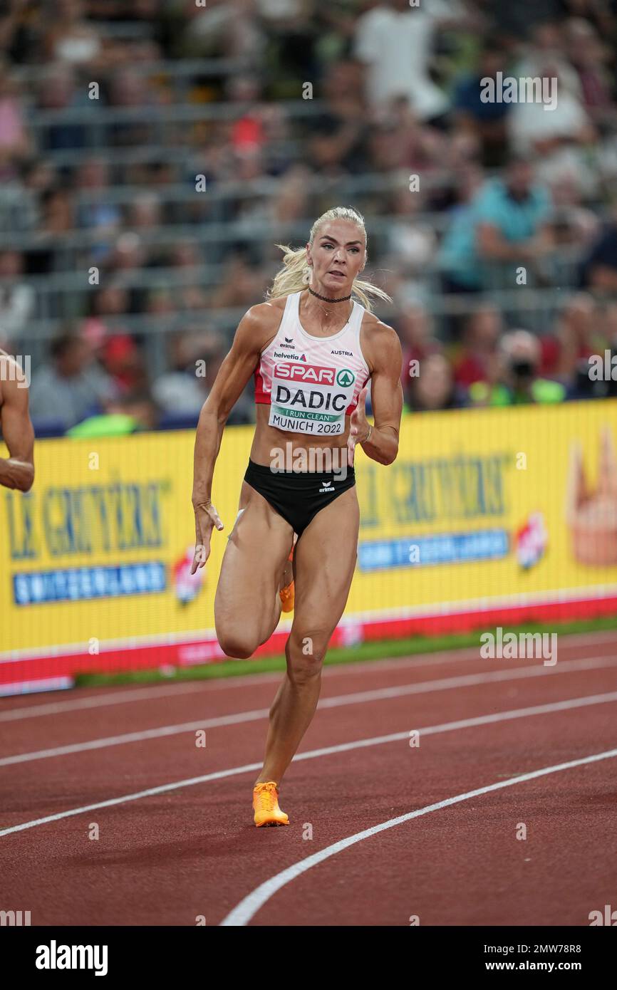 Ivona Dadic participating in the 200 meters of the European Athletics ...