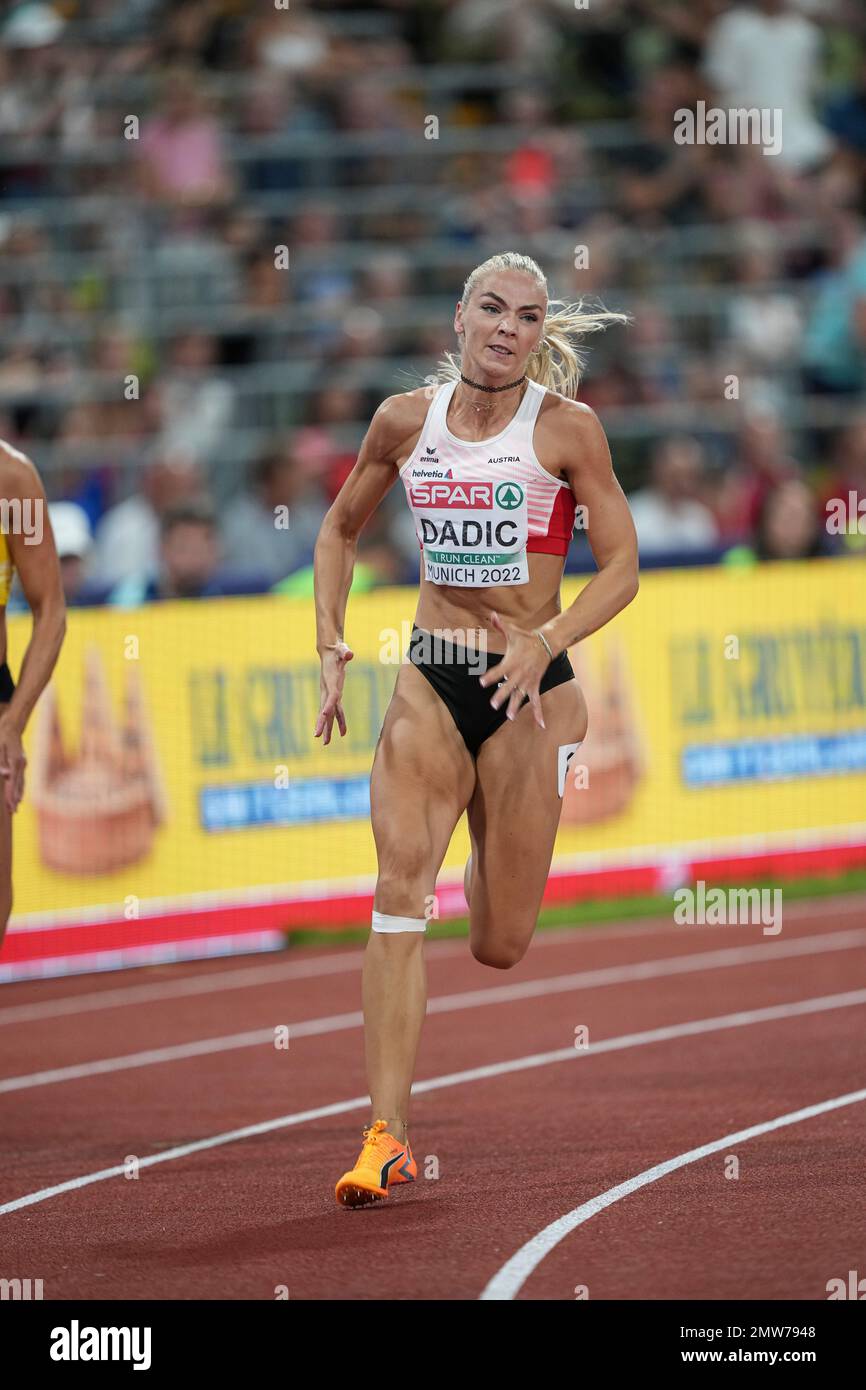 Ivona Dadic participating in the 200 meters of the European Athletics ...