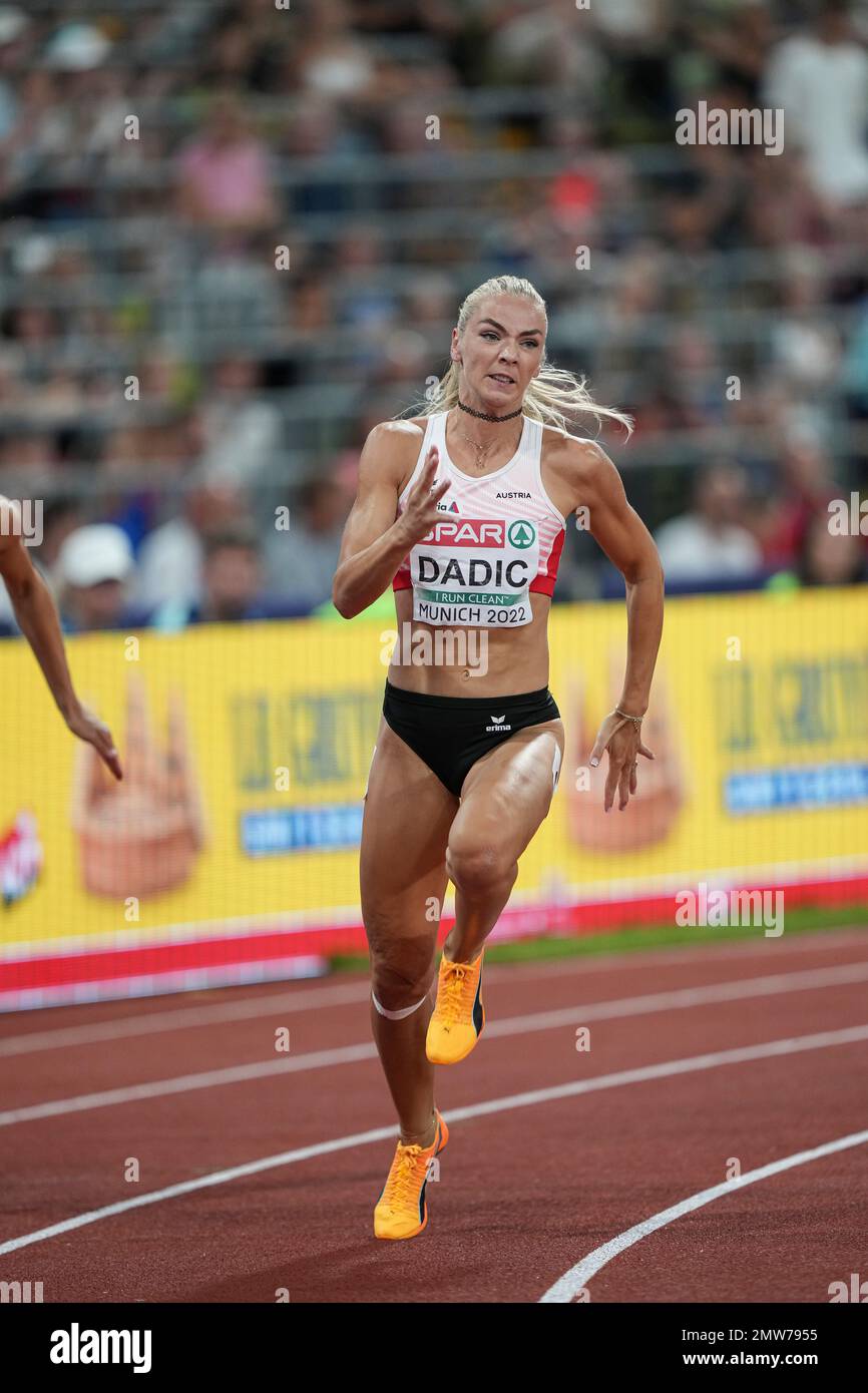 Ivona Dadic participating in the 200 meters of the European Athletics ...