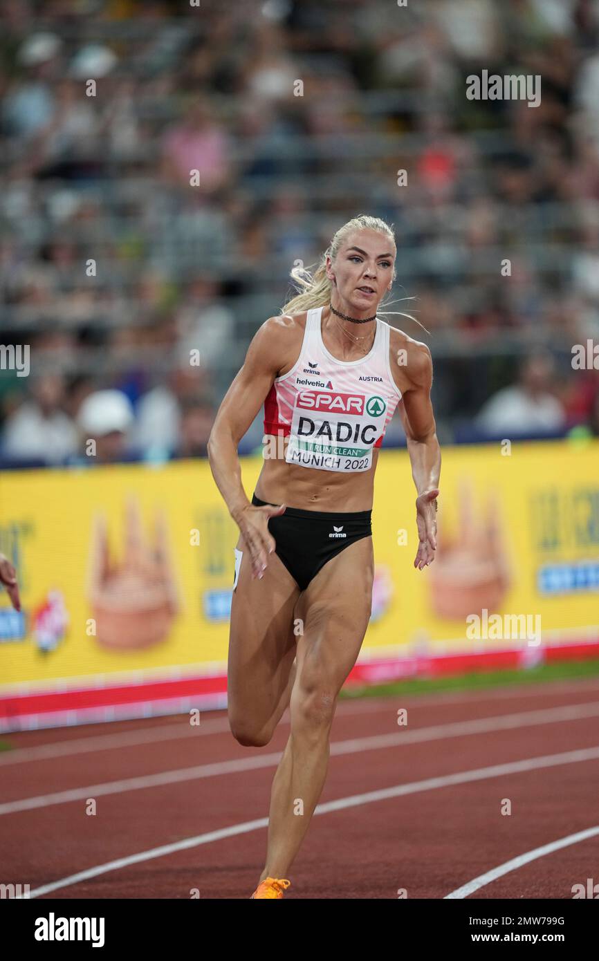 Ivona Dadic participating in the 200 meters of the European Athletics ...