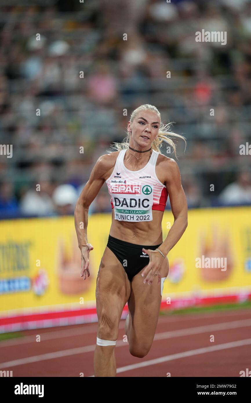 Ivona Dadic participating in the 200 meters of the European Athletics ...