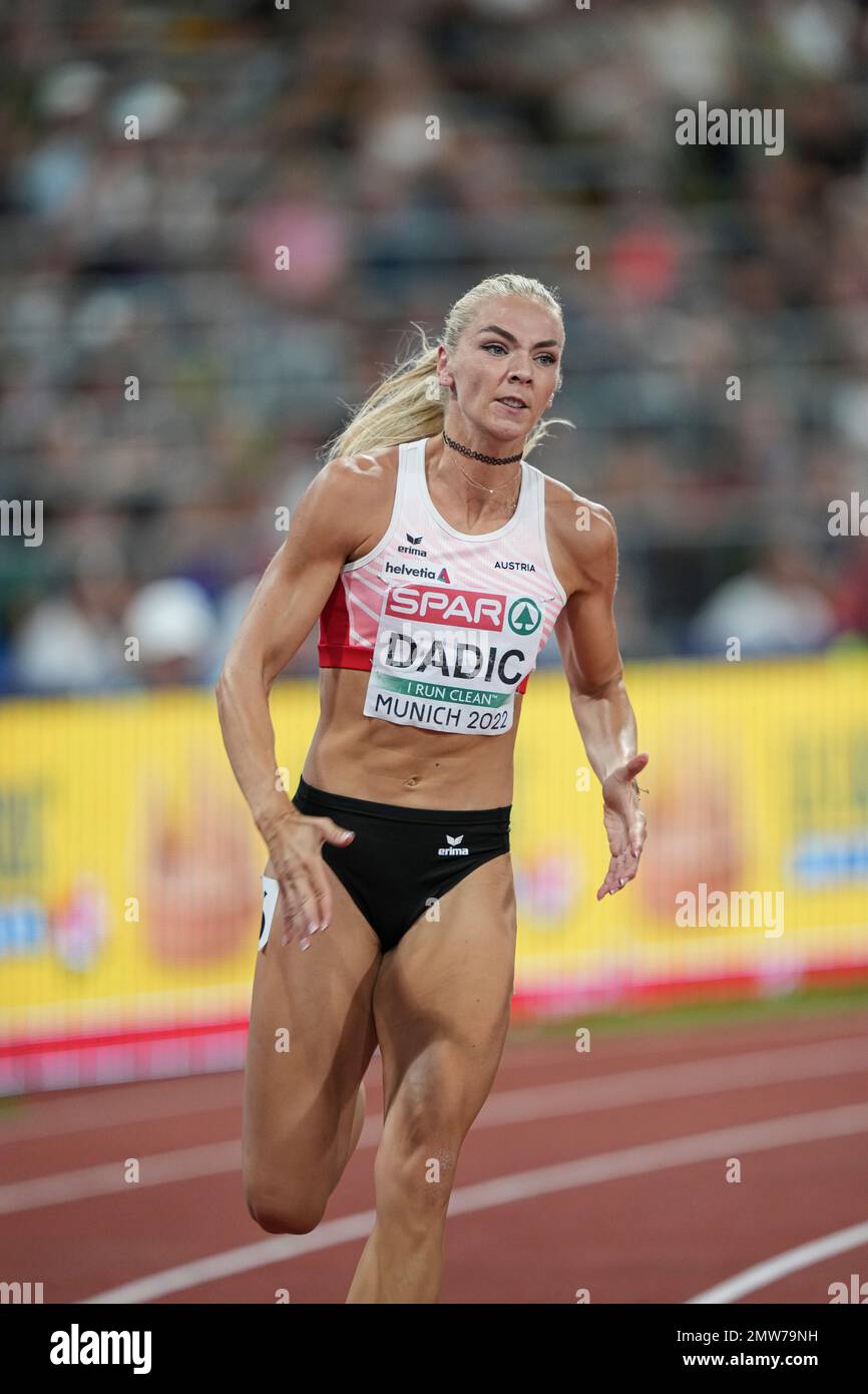 Ivona Dadic participating in the 200 meters of the European Athletics ...