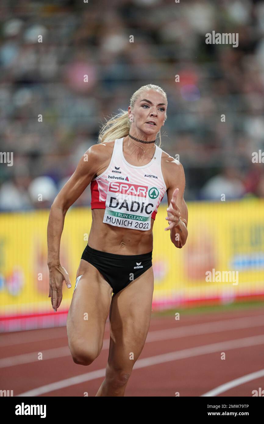 Ivona Dadic participating in the 200 meters of the European Athletics ...