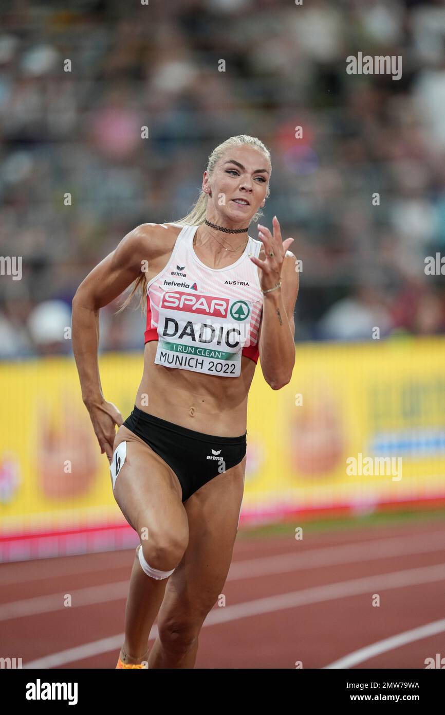 Ivona Dadic participating in the 200 meters of the European Athletics ...