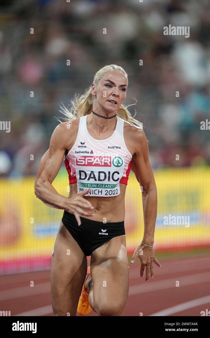 Ivona Dadic participating in the 200 meters of the European Athletics ...