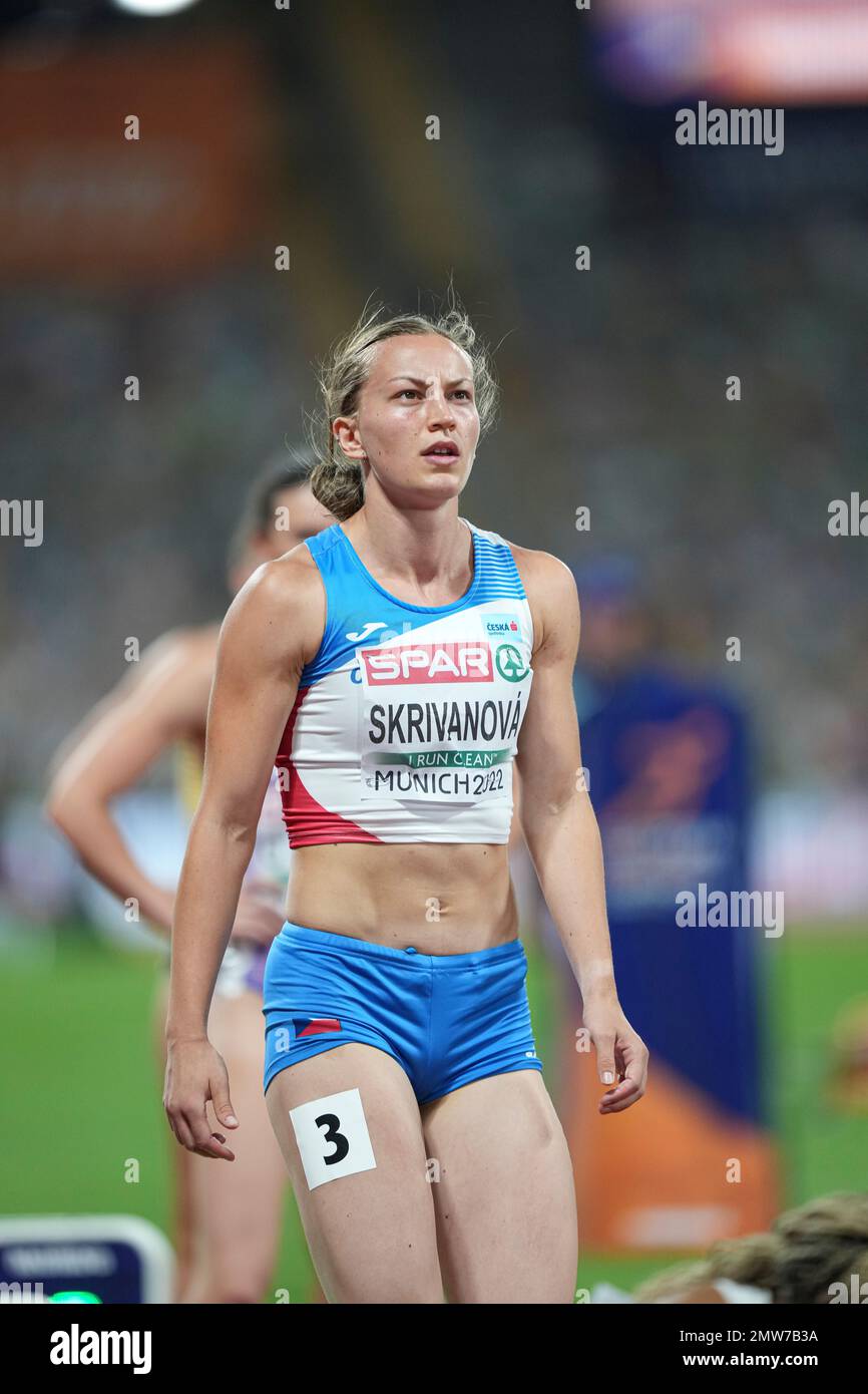 Dorota Skrivanova participating in the 200 meters of the European ...