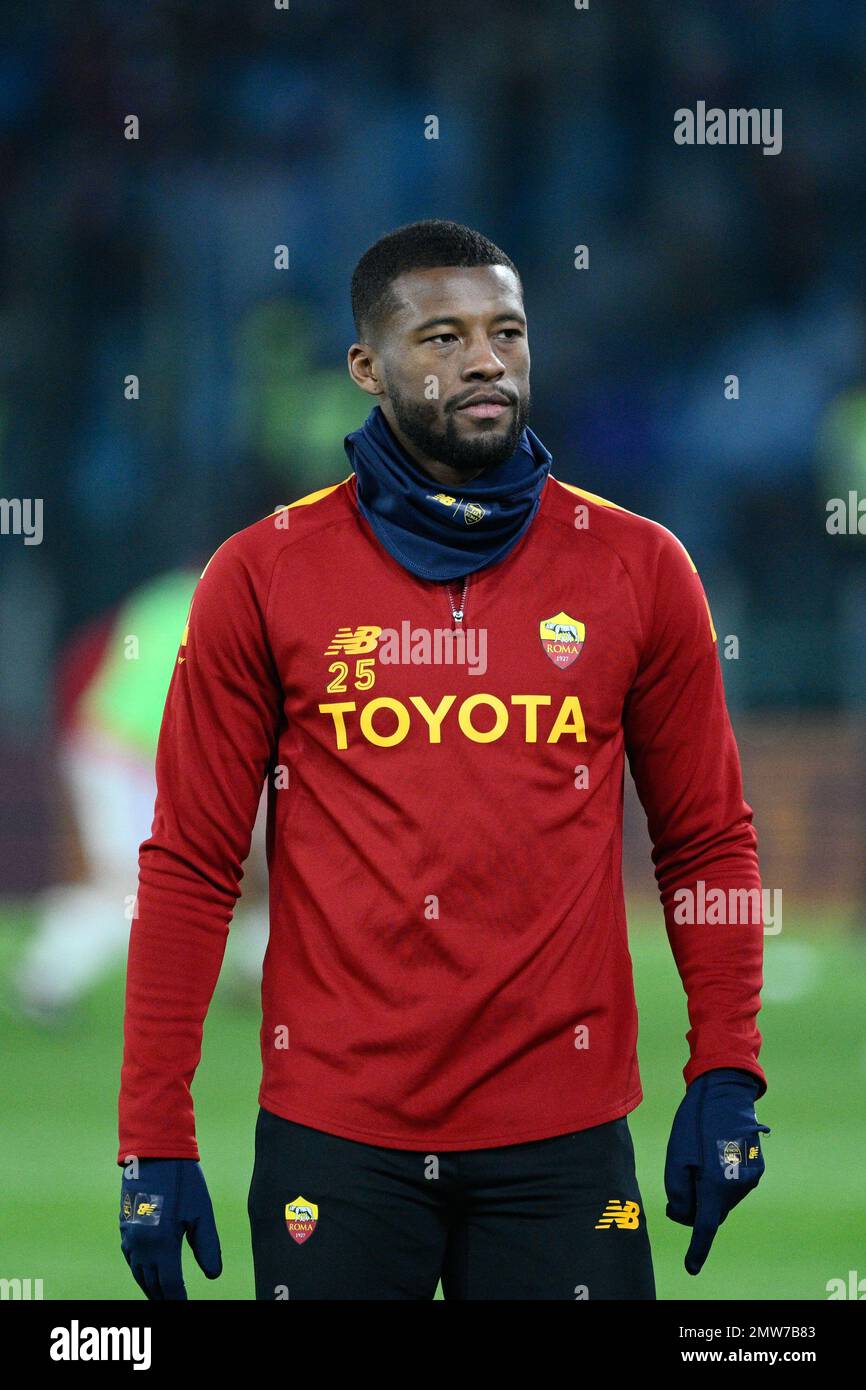 Rome, Italy. 01st Feb, 2023. Georginio Wijnaldum (AS Roma) during the ...