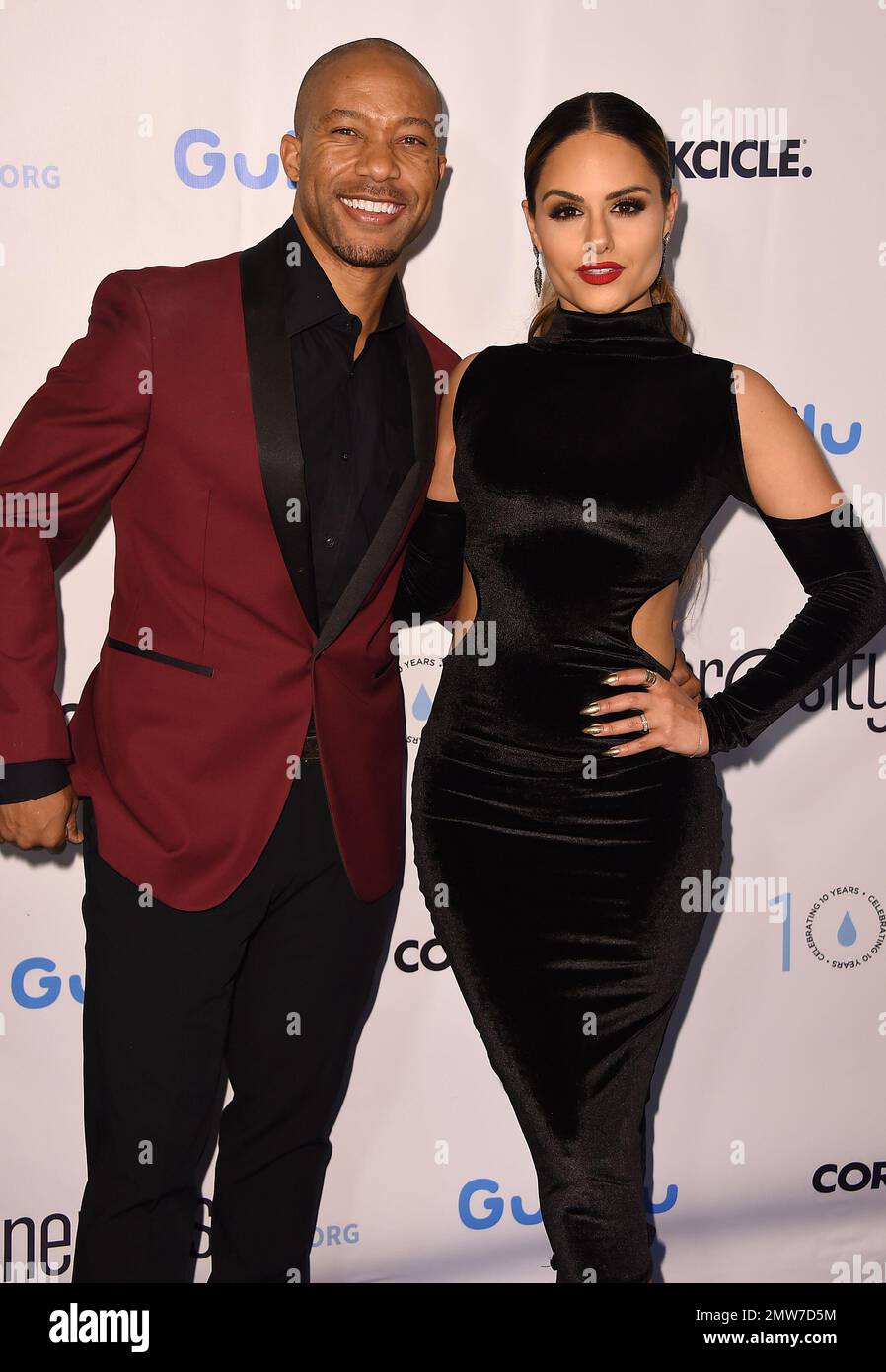 Jimmy R.O. Smith and Pia Toscano arrive at the 2017 Night of Generosity ...