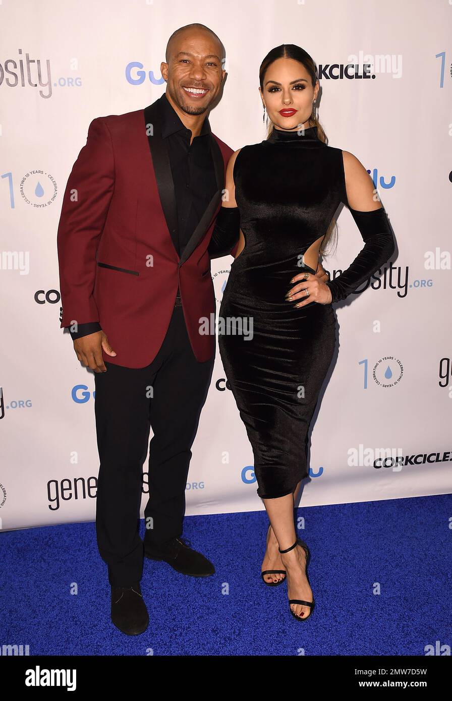 Jimmy R.O. Smith and Pia Toscano arrive at the 2017 Night of Generosity ...