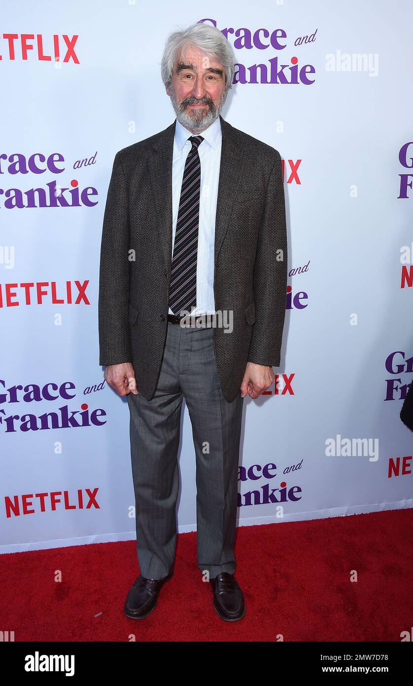 Sam Waterston arrives at the Los Angeles premiere of "Grace and Frankie ...