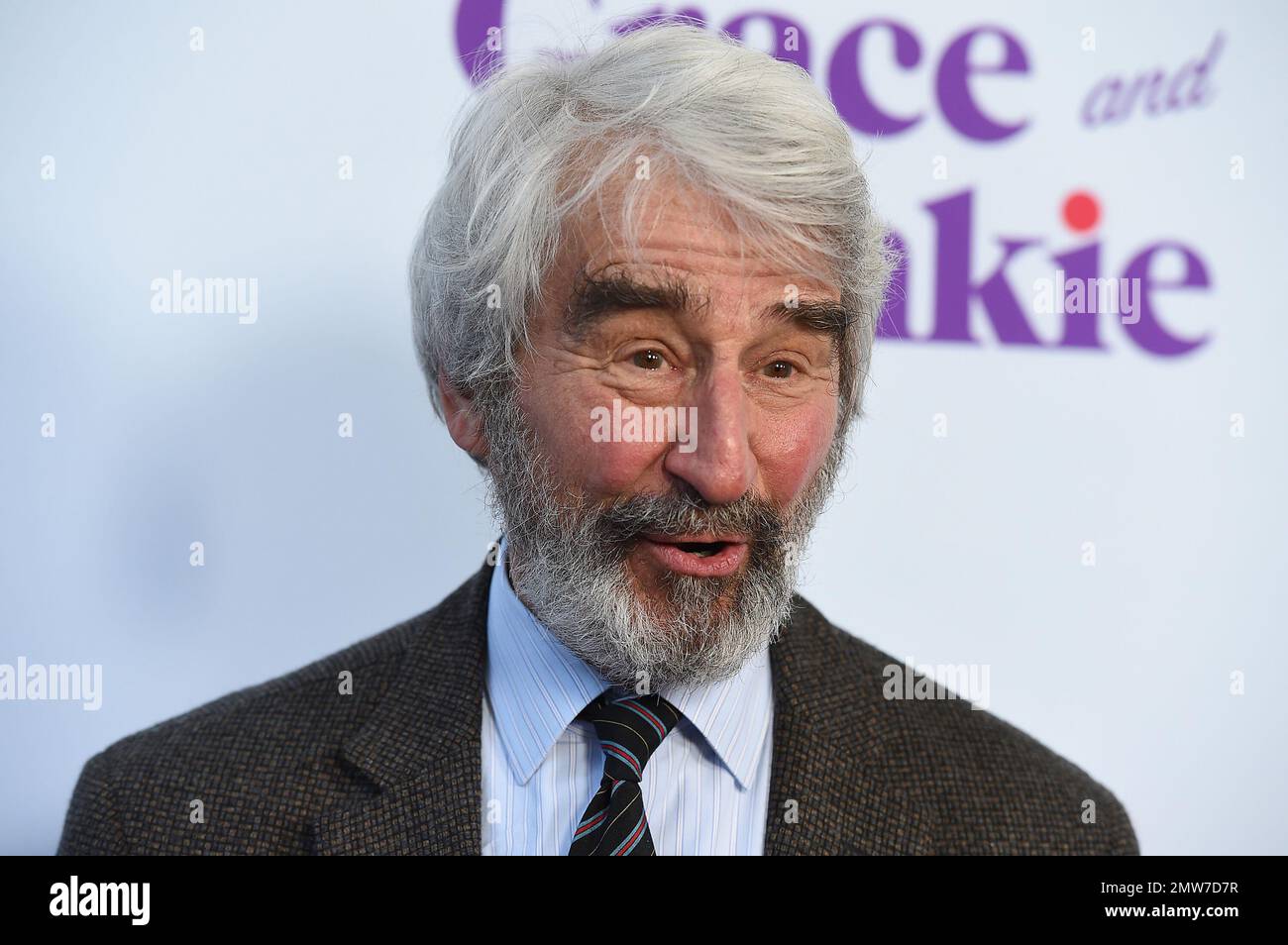 Sam Waterston arrives at the Los Angeles premiere of "Grace and Frankie ...
