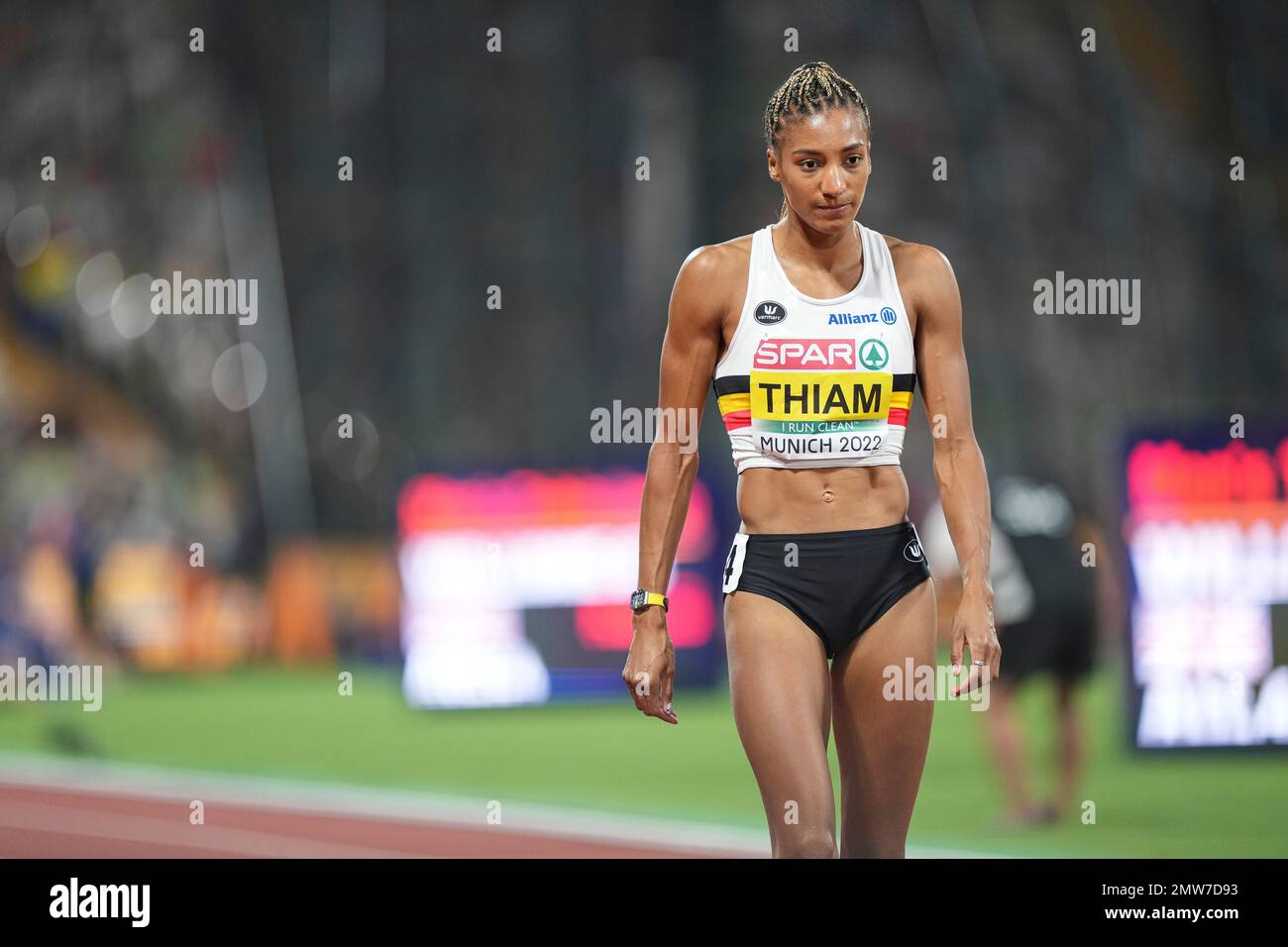 Nafissatou Thiam participating in the 200 meters of the European ...