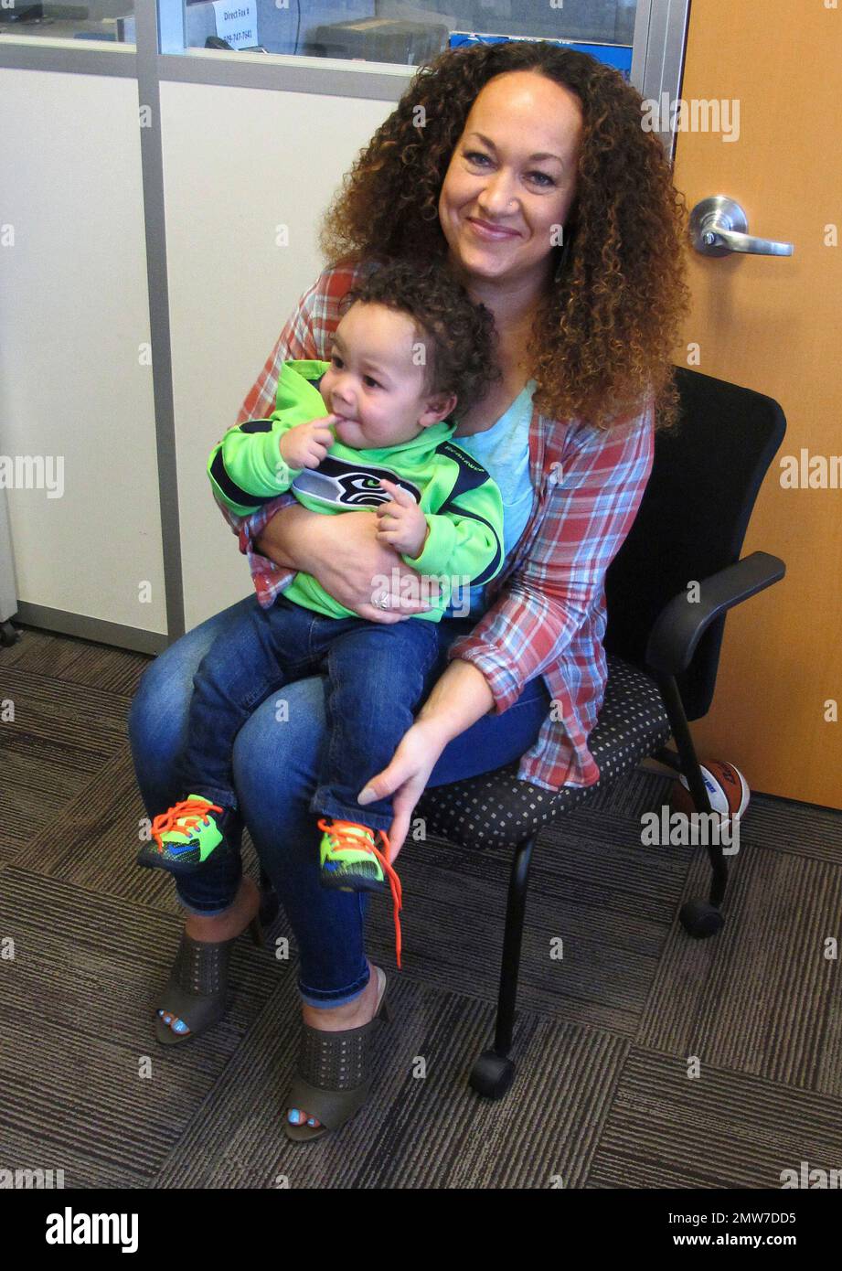In this March 20, 2017 photo, Rachel Dolezal poses for a photo with her ...