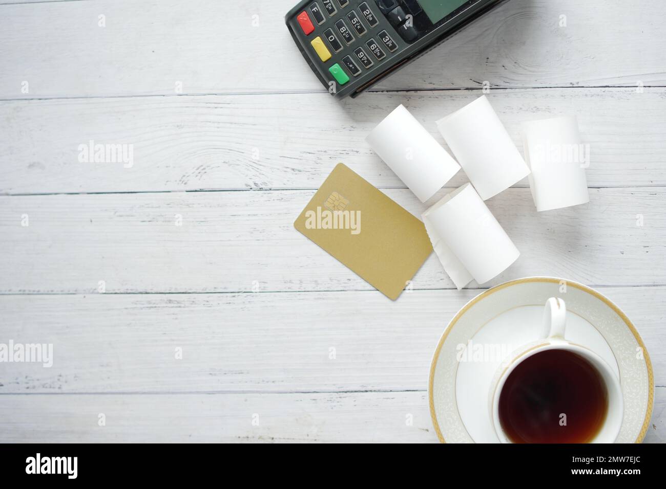 Pos machine long roll paper hi-res stock photography and images - Alamy