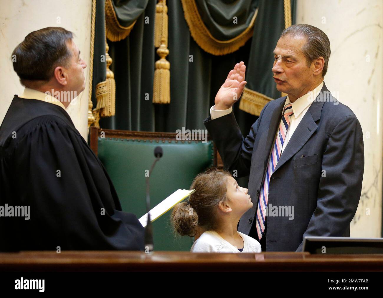 Sen. Dominick Ruggerio is sworn in as President of the Rhode Island ...