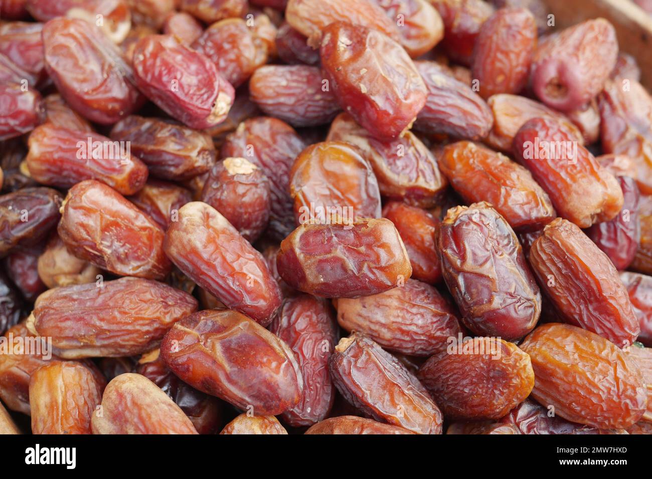 many date fruits display for sale at local market Stock Photo - Alamy