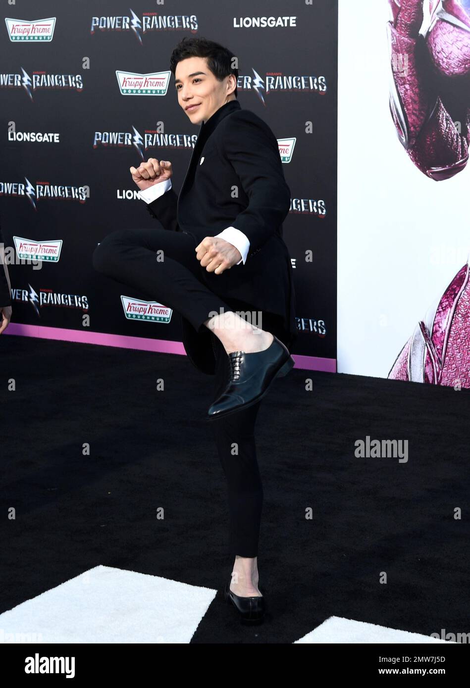 Ludi Lin arrives at the Los Angeles premiere of Saban's "Power Rangers ...