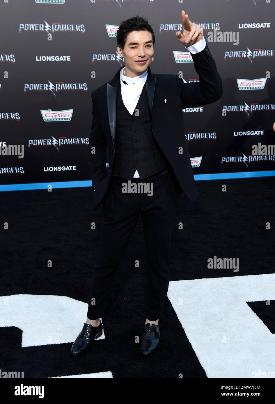 Ludi Lin arrives at the Los Angeles premiere of Saban's "Power Rangers ...