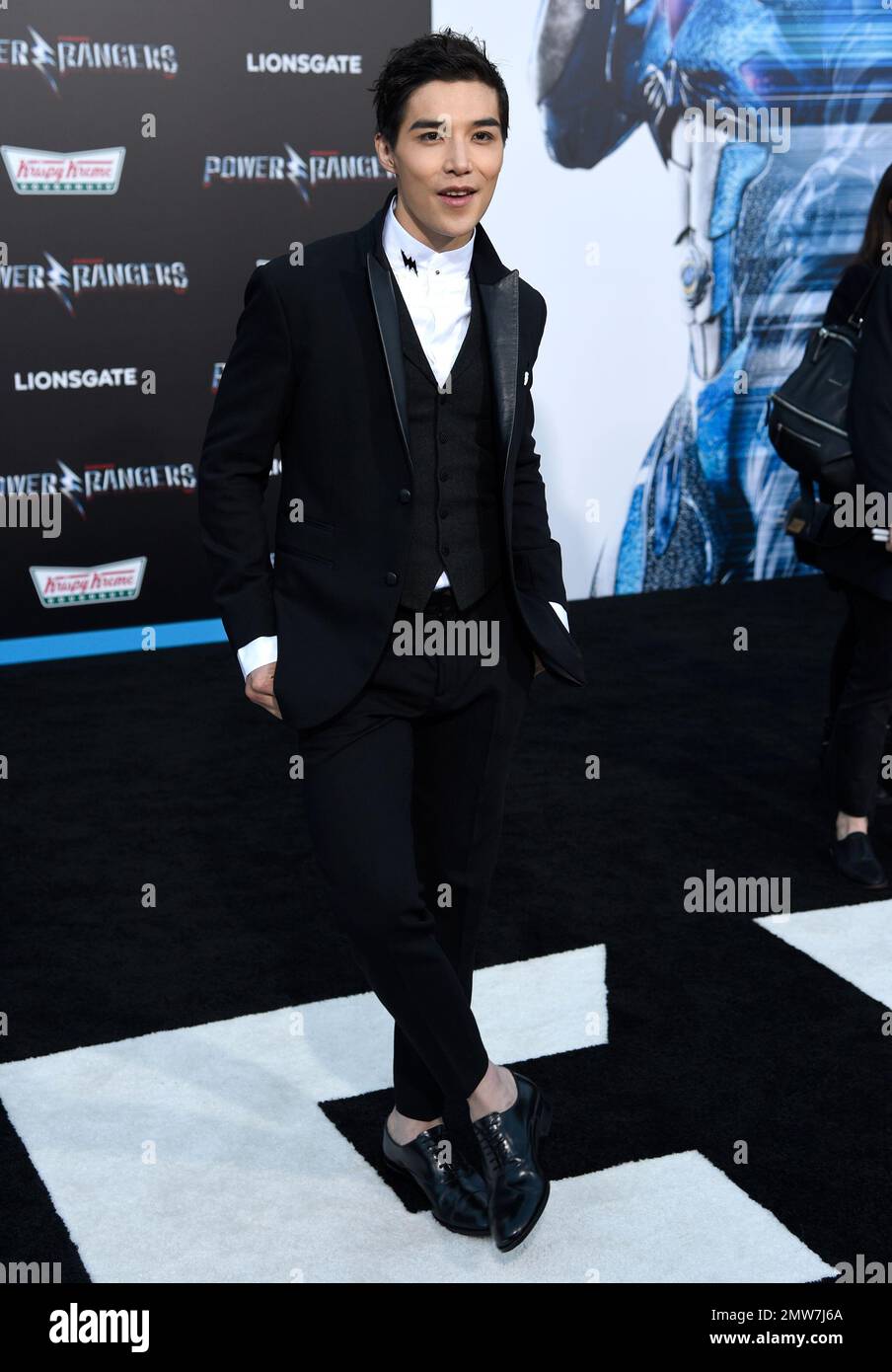 Ludi Lin arrives at the Los Angeles premiere of Saban's "Power Rangers ...