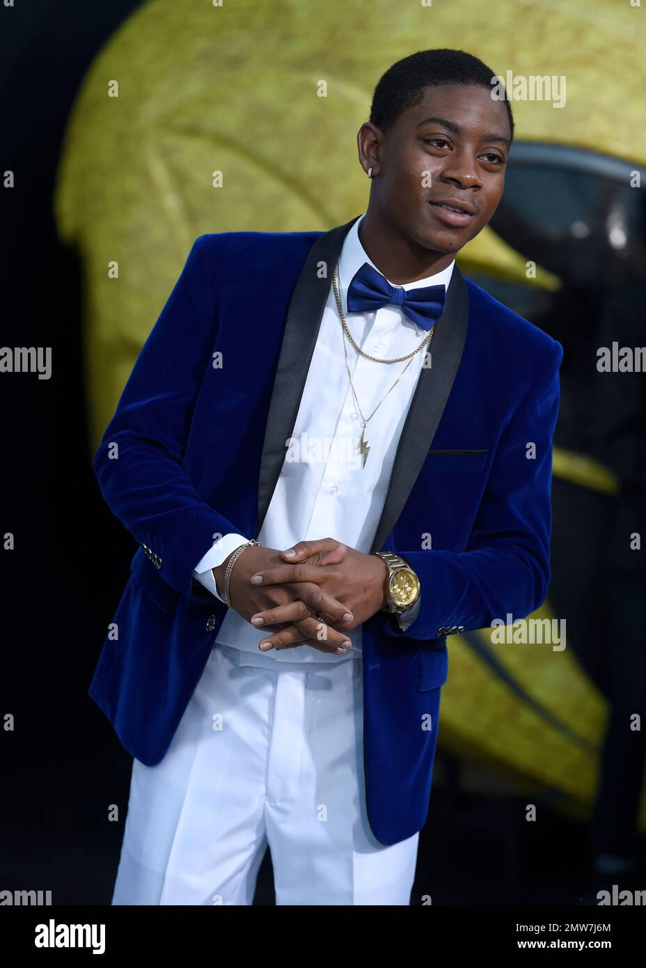 RJ Cyler arrives at the Los Angeles premiere of Saban's "Power Rangers ...