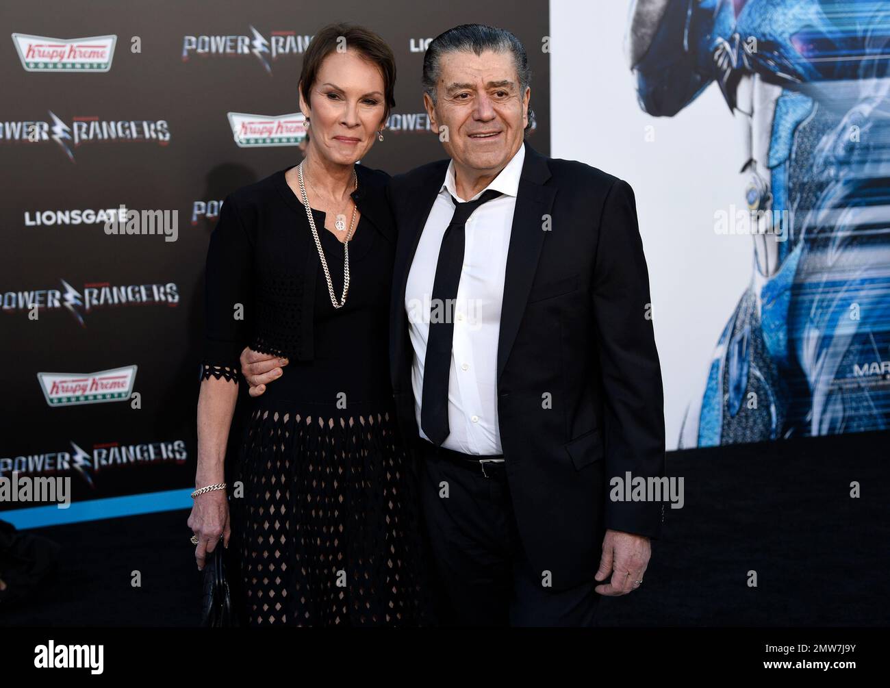 Haim Saban, right, and Cheryl Saban arrive at the Los Angeles premiere ...